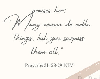 Proverbs 31, DIGITAL PRINT, Modern Bible, Scripture Wall Art - Etsy