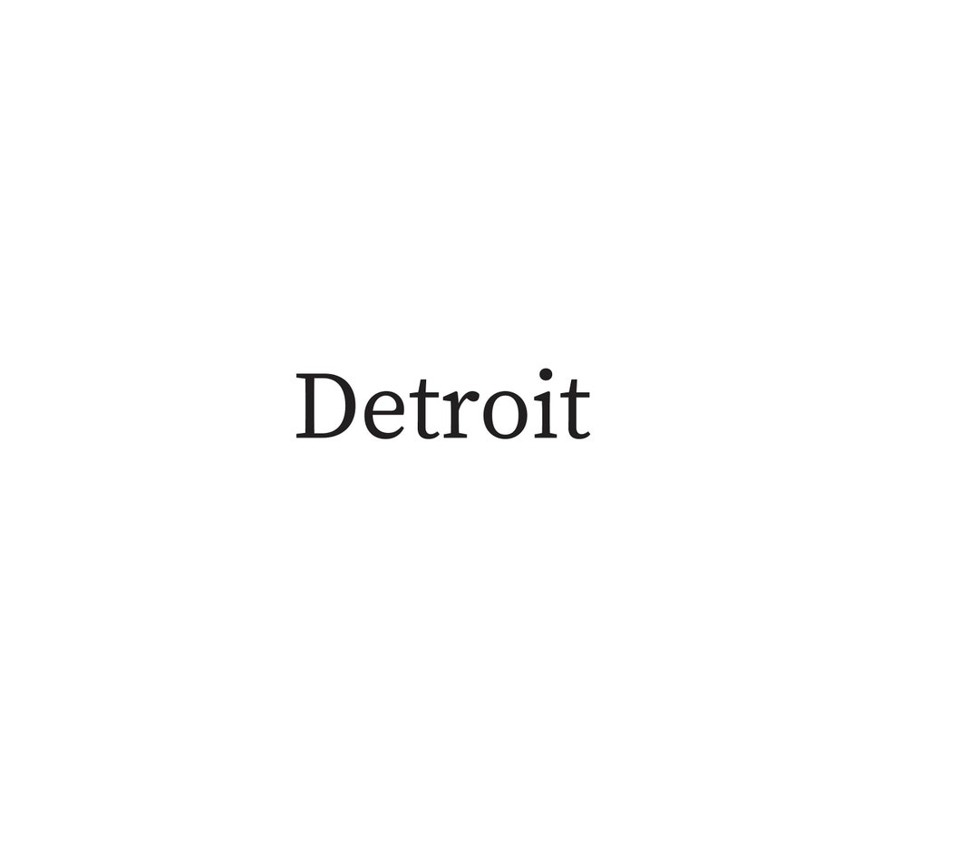 Detroit Svg - Etsy
