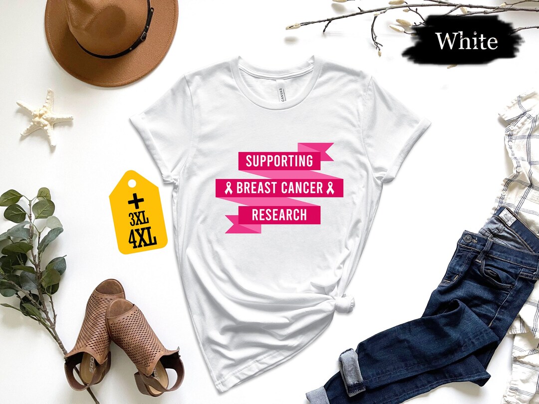 Supporting Breast Cancer Research Shirt, Cancer Awareness Shirt, Pink ...
