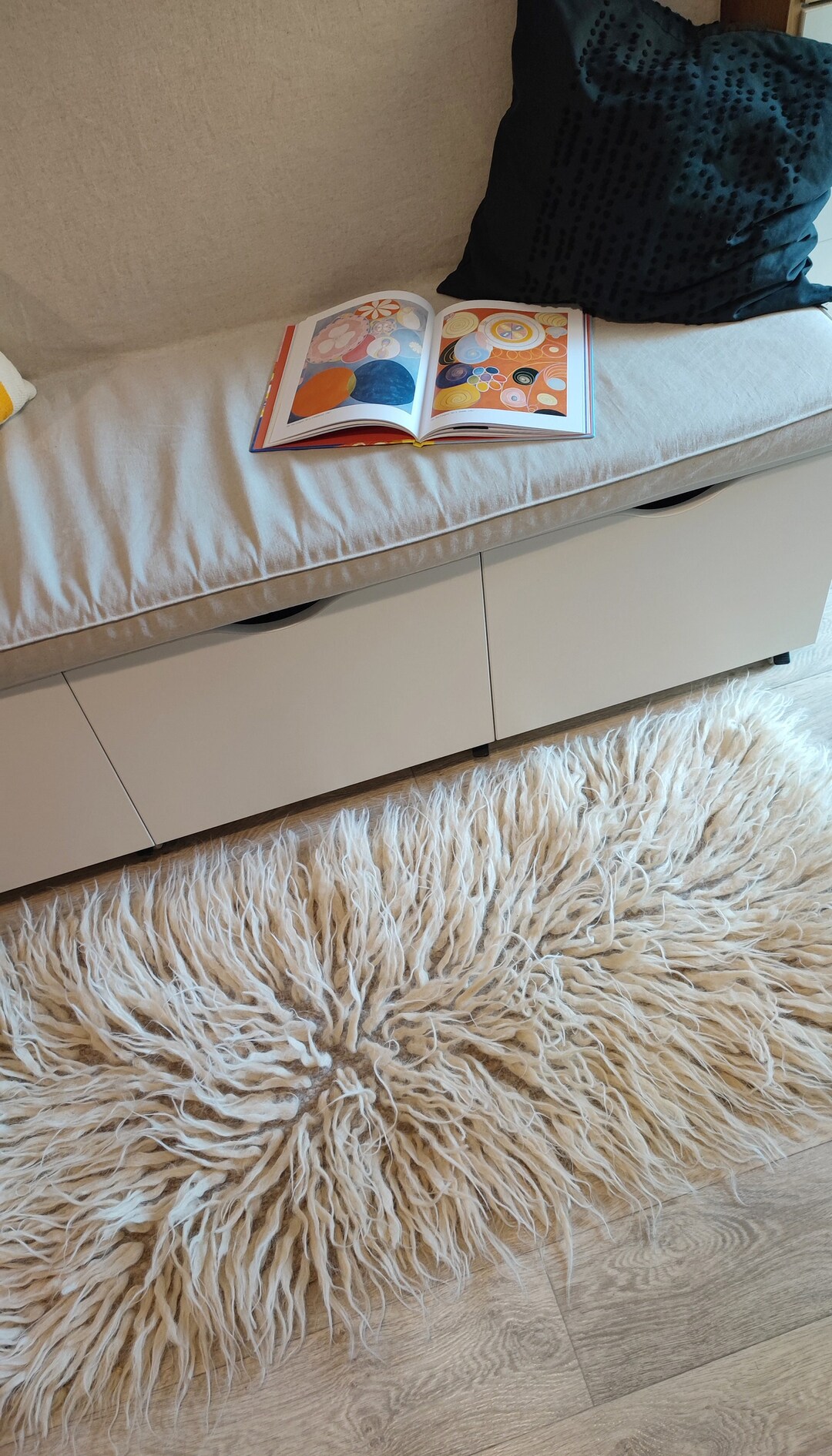 Fluffy Sheepskin Rug, Shaggy Flokati Rug, Cozy Living Room Decor, Warm ...