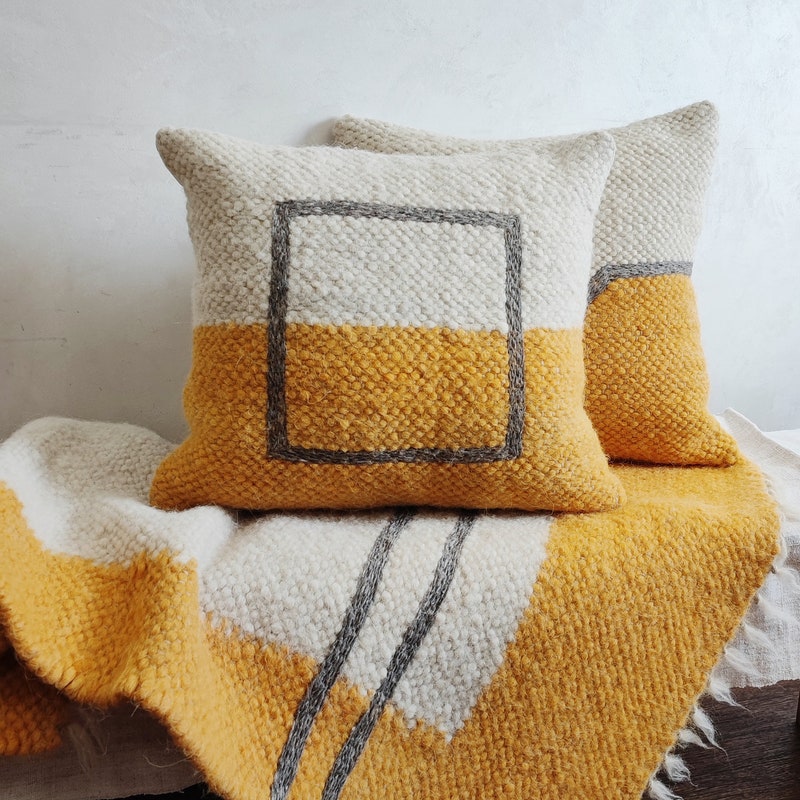 Wool Throw Pillows - Etsy