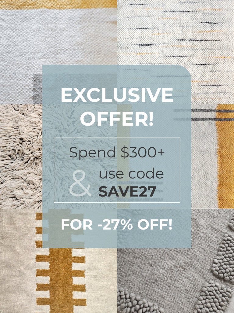 Shaggy Wool Rug, Natural Tufted Area Rug, Modern Scandinavian Wool Rug ...