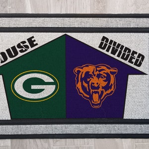 House Divided Custom Print Door Mat Doormat Floor Sport Teams ...