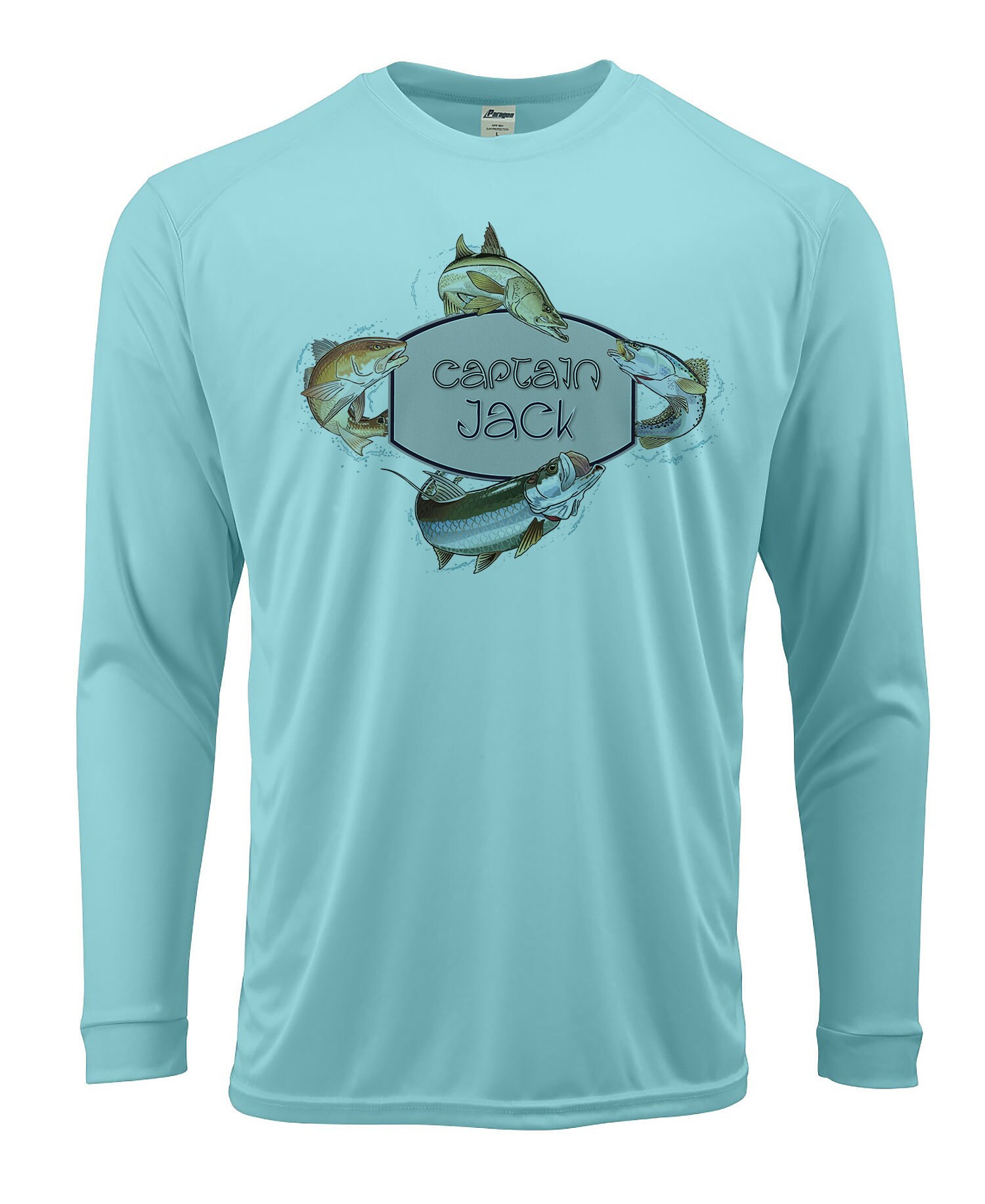 Personalized Custom Captain Long Sleeve Shirt Gift Fishing Performance ...