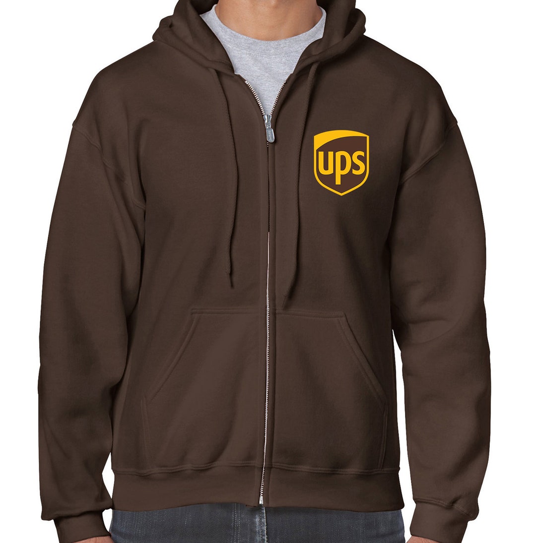 UPS Zip Hoodie Hooded Sweatshirt - Etsy