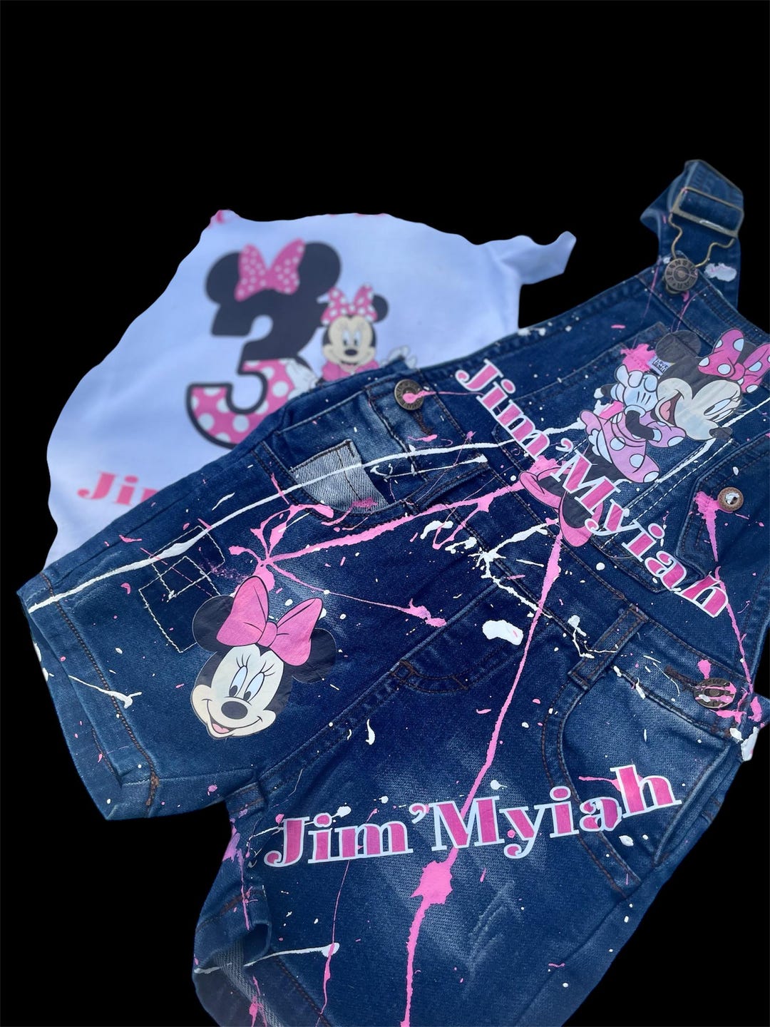 Custom Birthday Denim Overall Set - Etsy