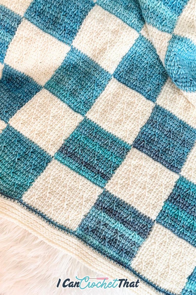Tunisian Entrelac Star Stitch Blanket | Tunisian Crochet Blanket ...