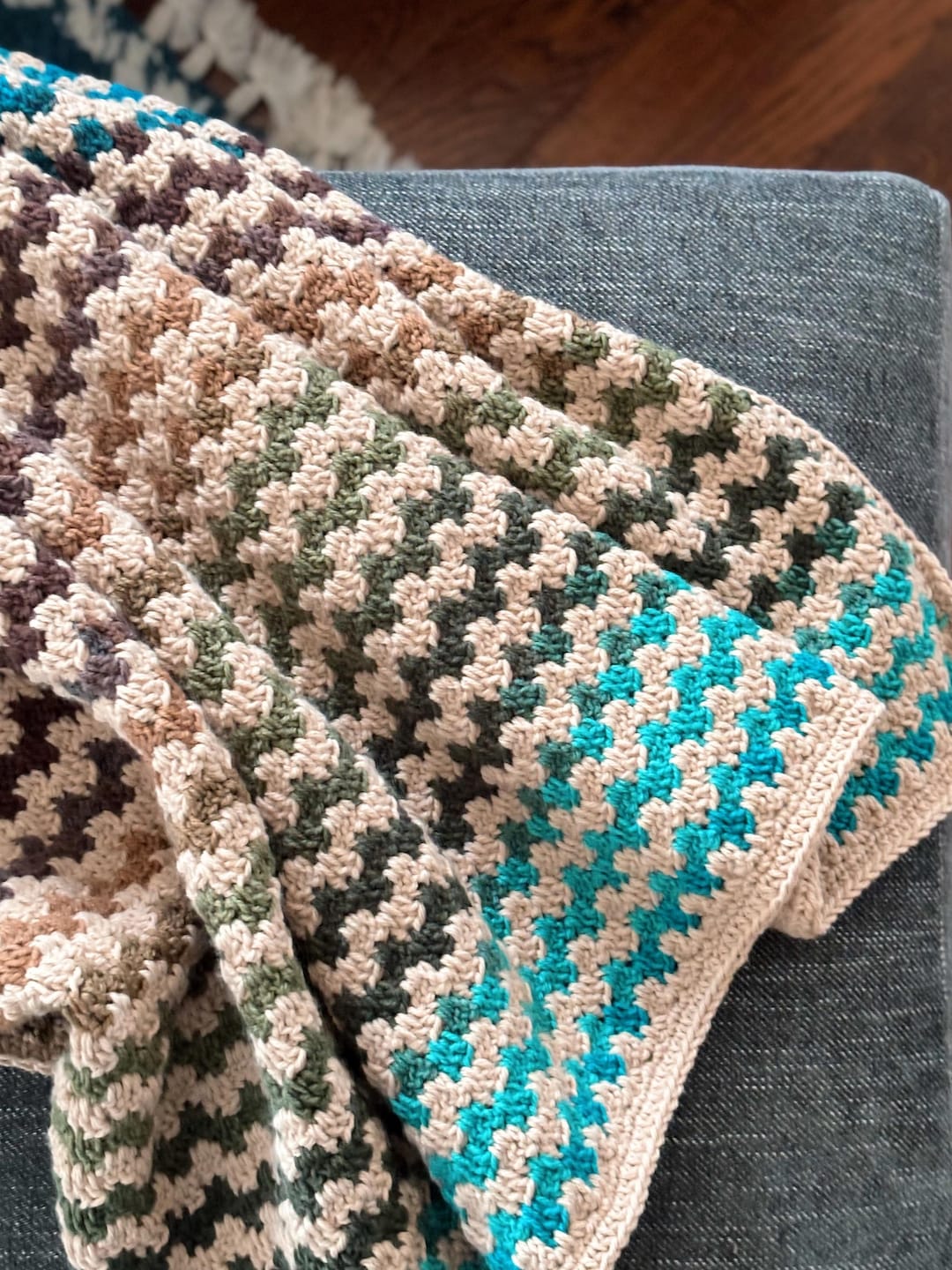 Granny Spike Stitch Crochet Blanket Pattern - 'the Stevie' (PDF Pattern ...