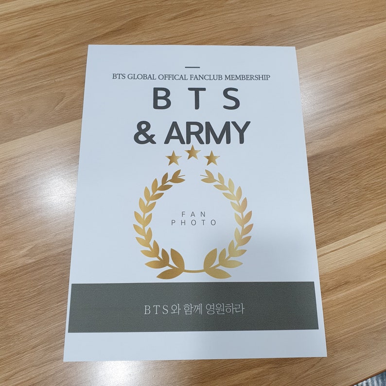 BTS MEMBERSHIP PRINT - Etsy