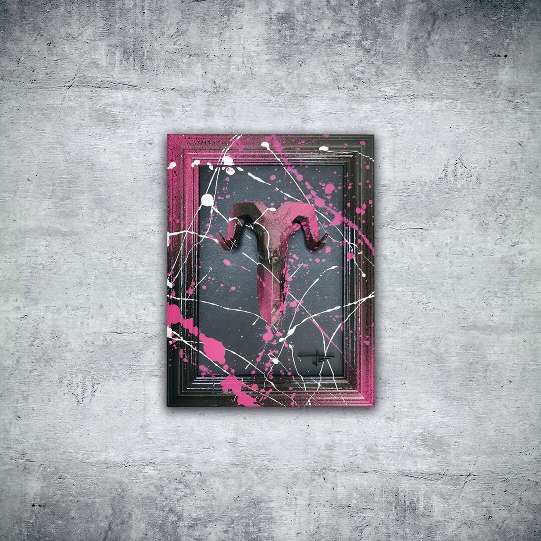 TABLEAU Constellation N.3 ARIES 3D Animal Printing & Acrylic Painting ...