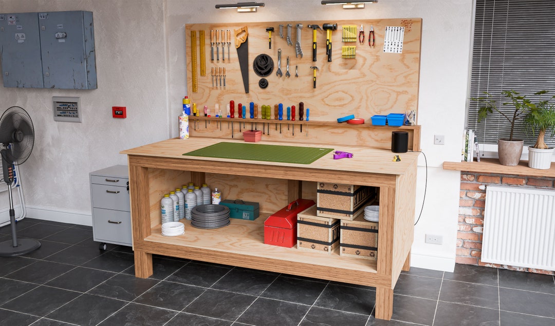 Workbench Plans With Tool Storage – Digital PDF Download - Etsy