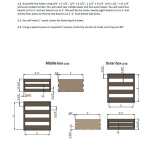 3-tier 2x6 Multi-section Raised Garden Bed Plans (digital Download PDF ...