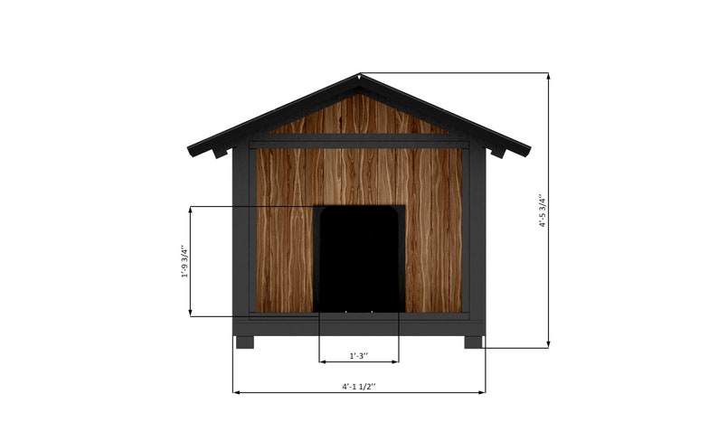 Outdoor Dog House Plans PDF - Etsy