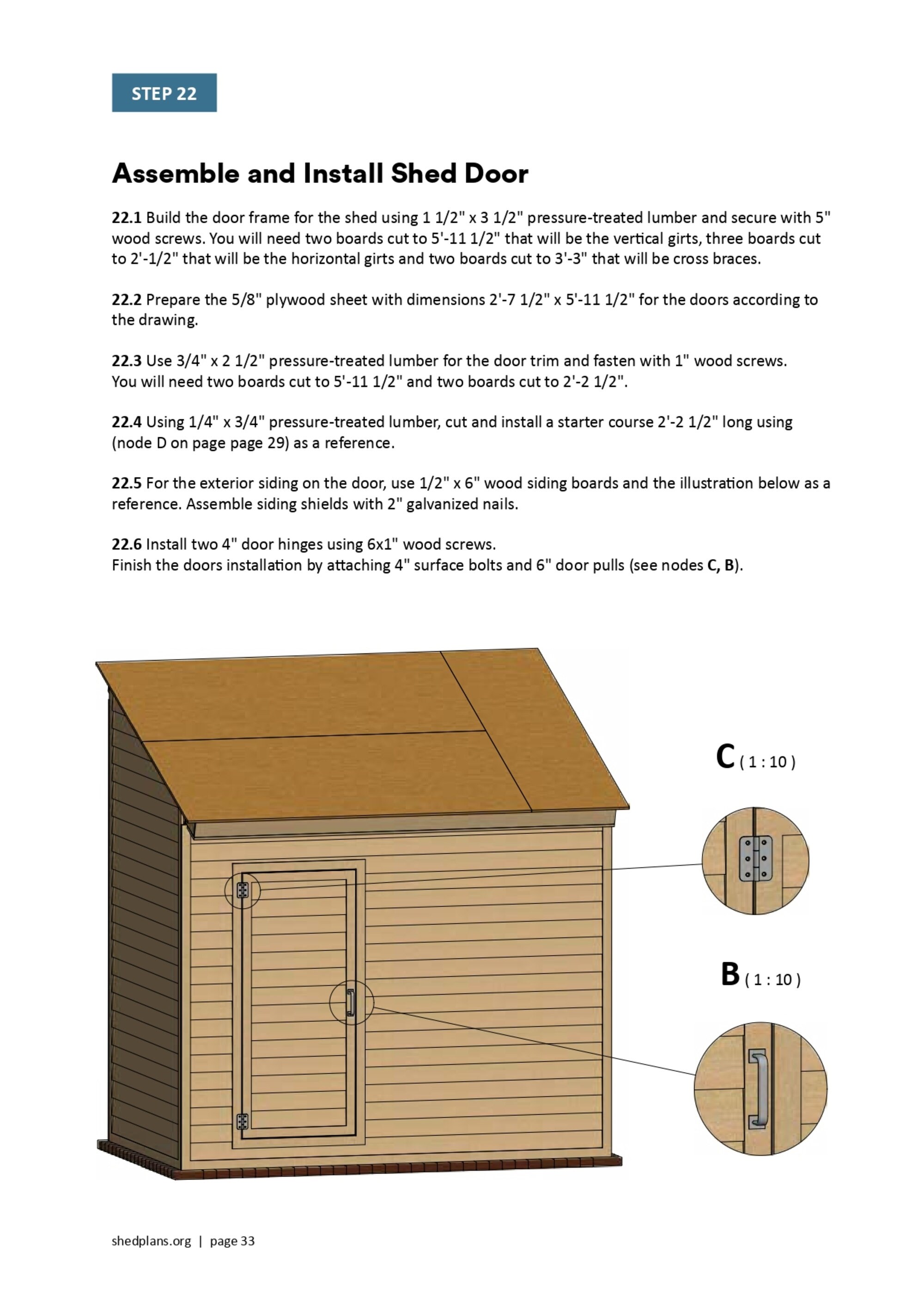 6x10 Shed Plans DIY Lean to Storage Shed - Etsy