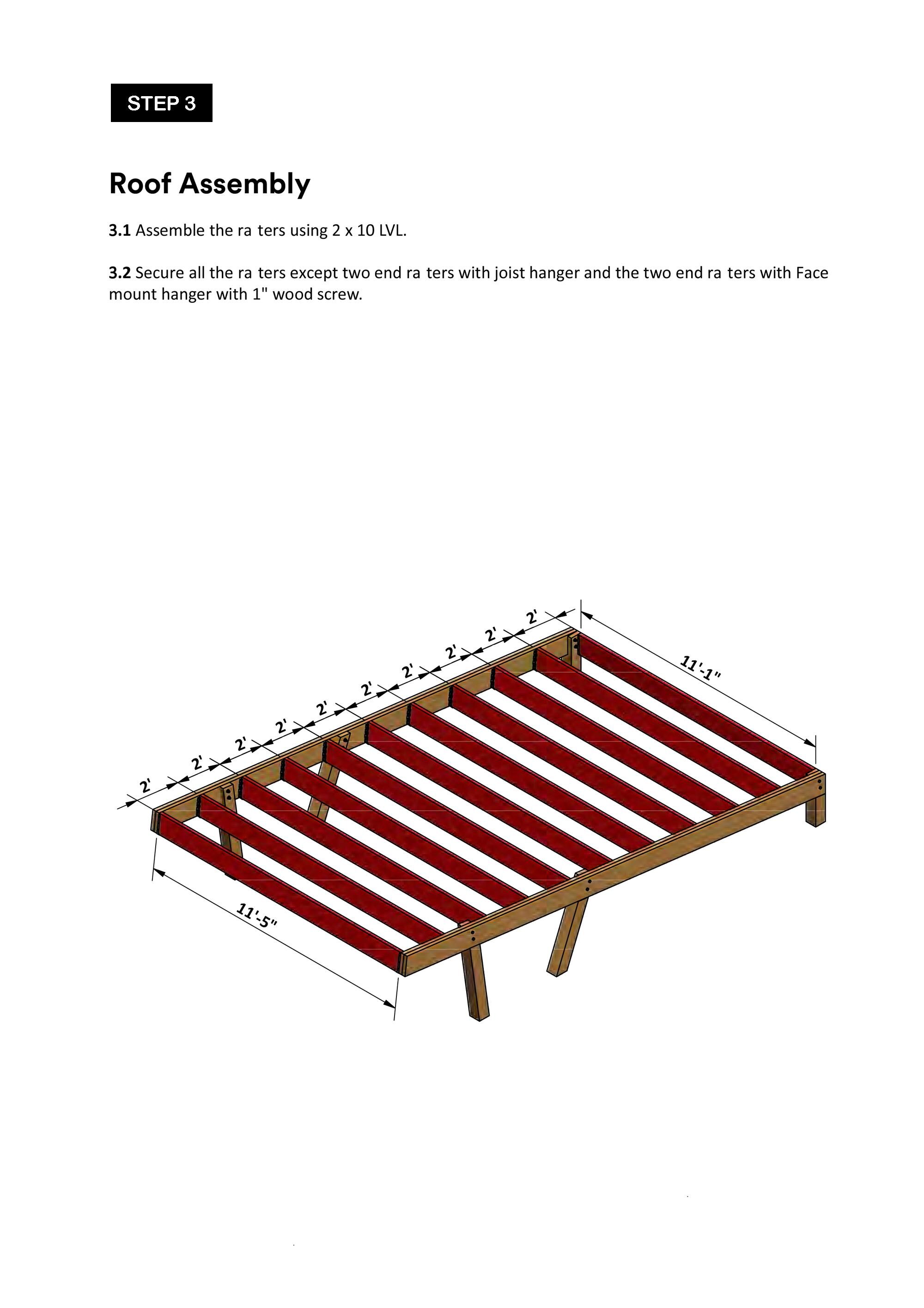 Free Standing Lean to Carport Plans – DIY Slanted Roof Car Shelter With ...
