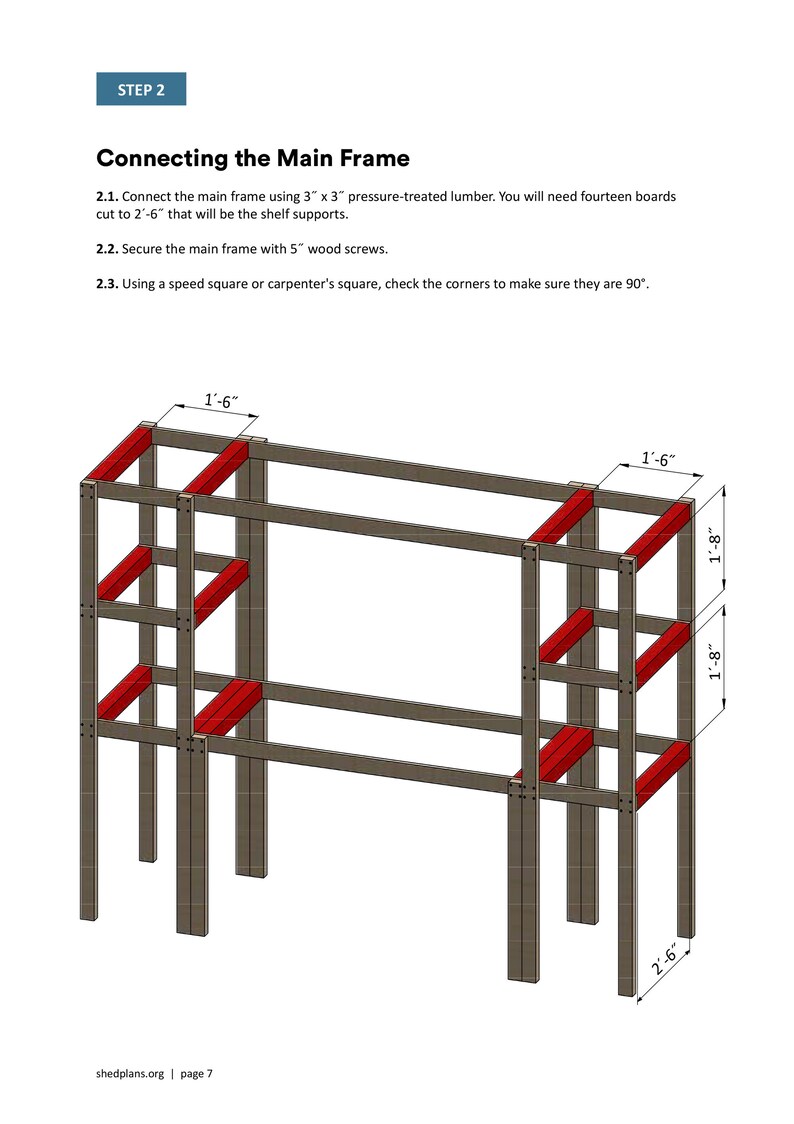 3x10 Garage Workbench With Shelves Plans (PDF) - Etsy