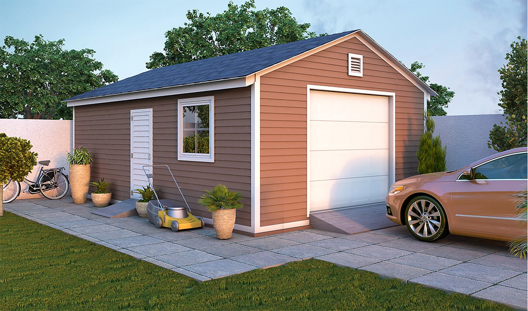 Shed Plans 16x24 Gable Garage Shed PDF - Etsy