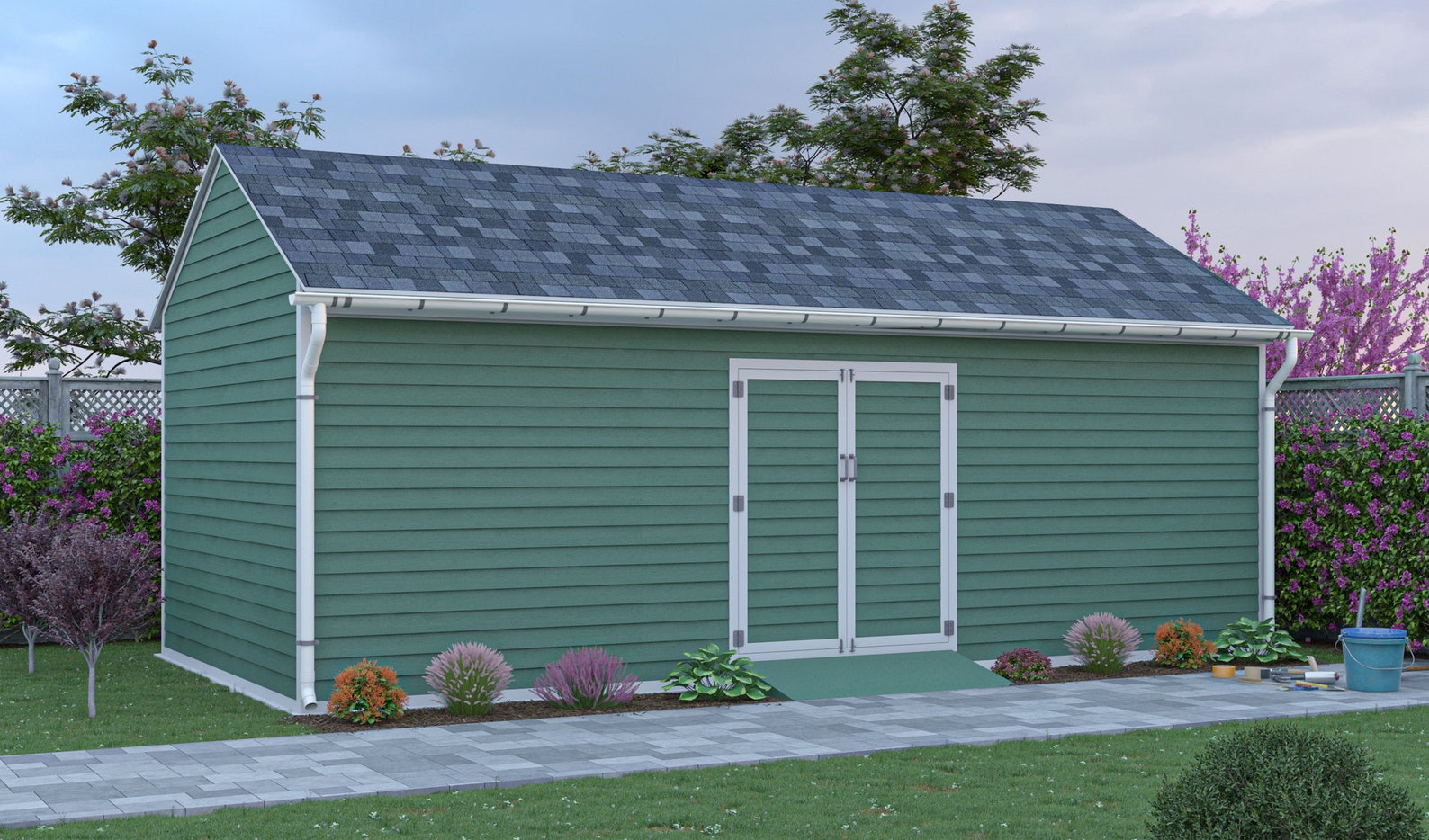 Shed Plans 12x24 Gable Storage Shed PDF - Etsy