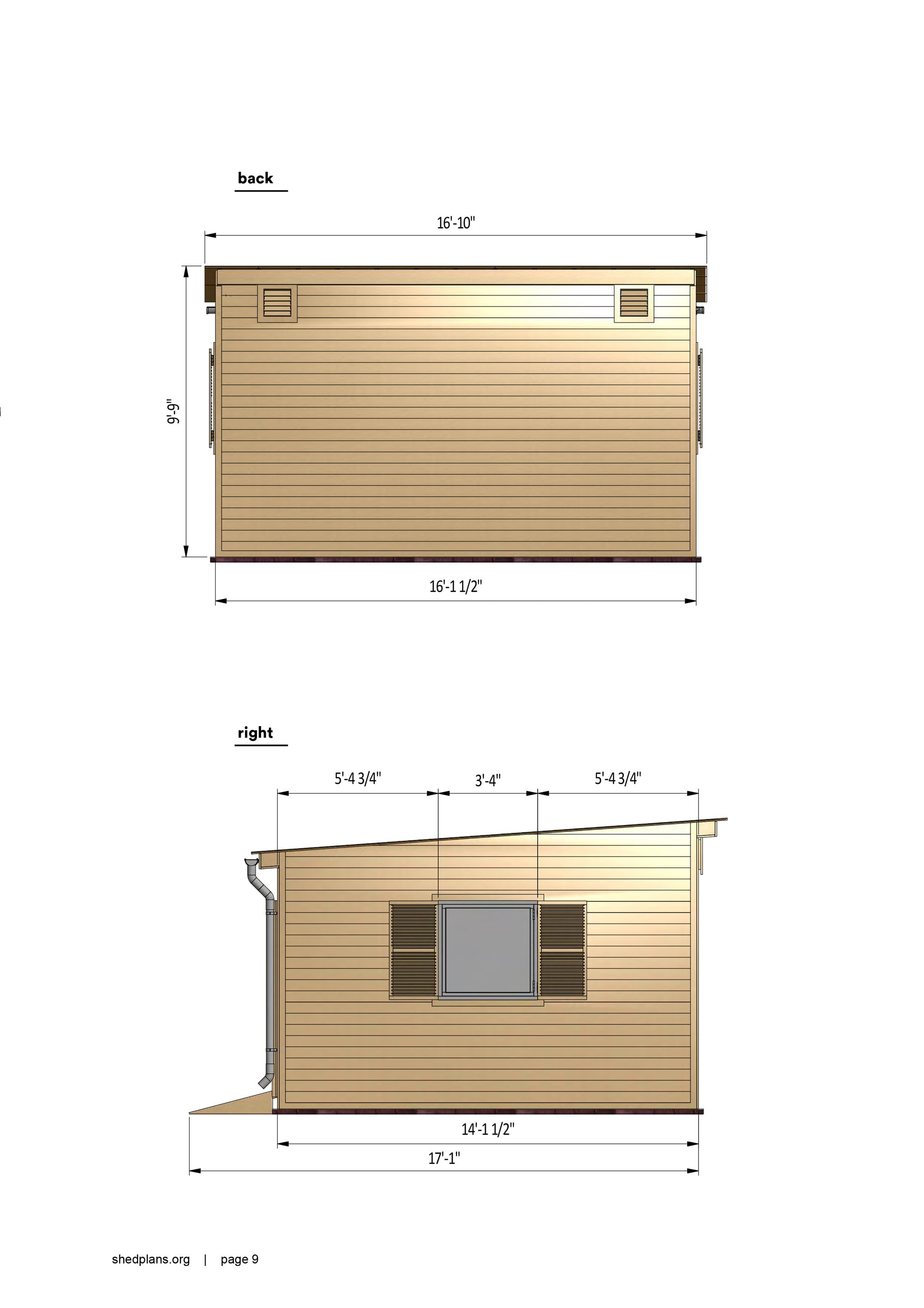 Shed Plans 14x16 DIY Lean to Garden Shed - Etsy