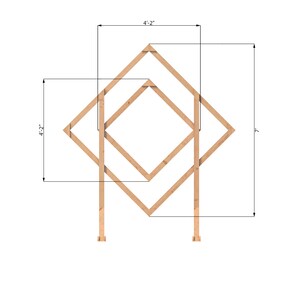 DIY Rhombus Frame Wedding Arch Plans for Wedding Decoration (PDF ...