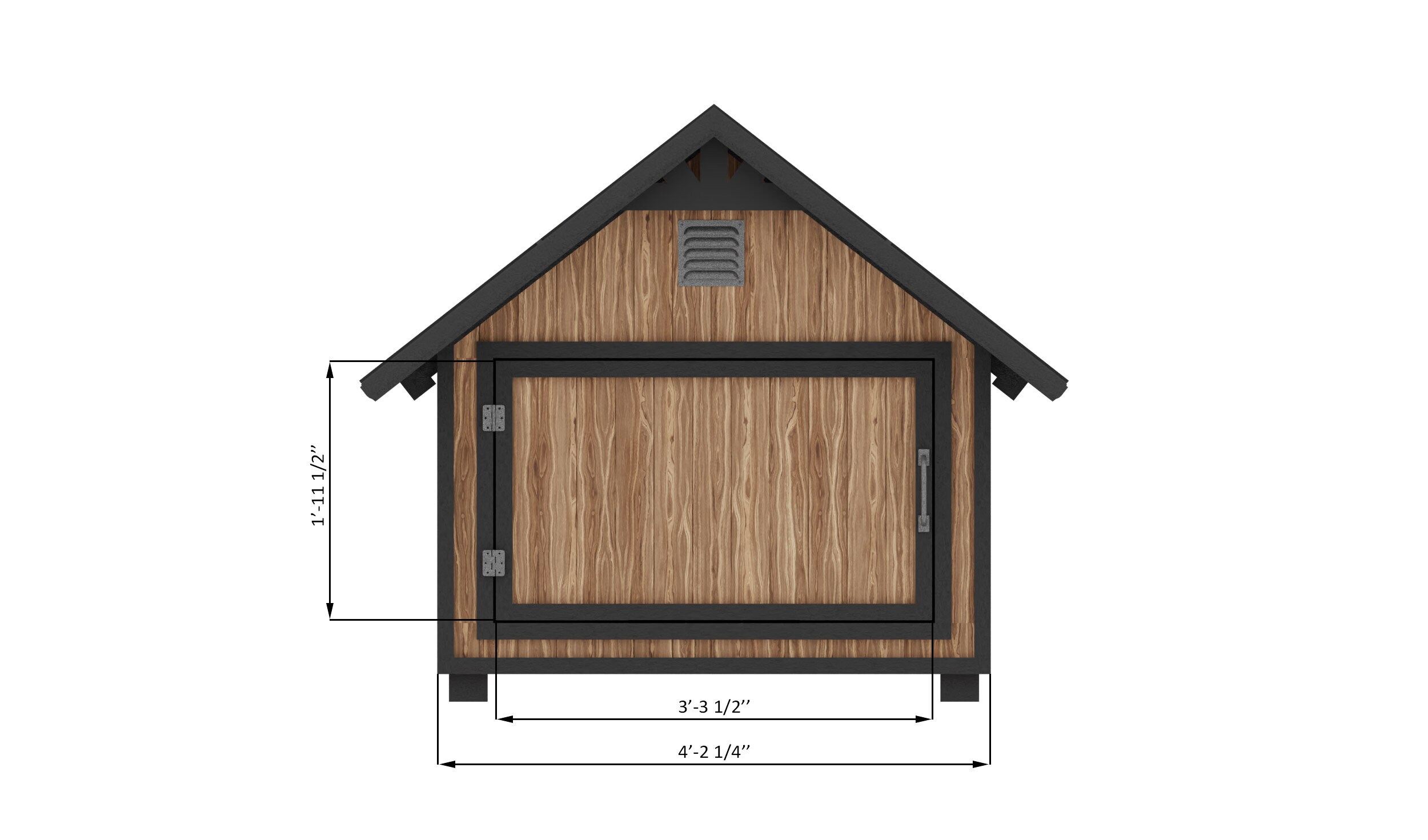 4x4 Dog House Plans PDF - Etsy