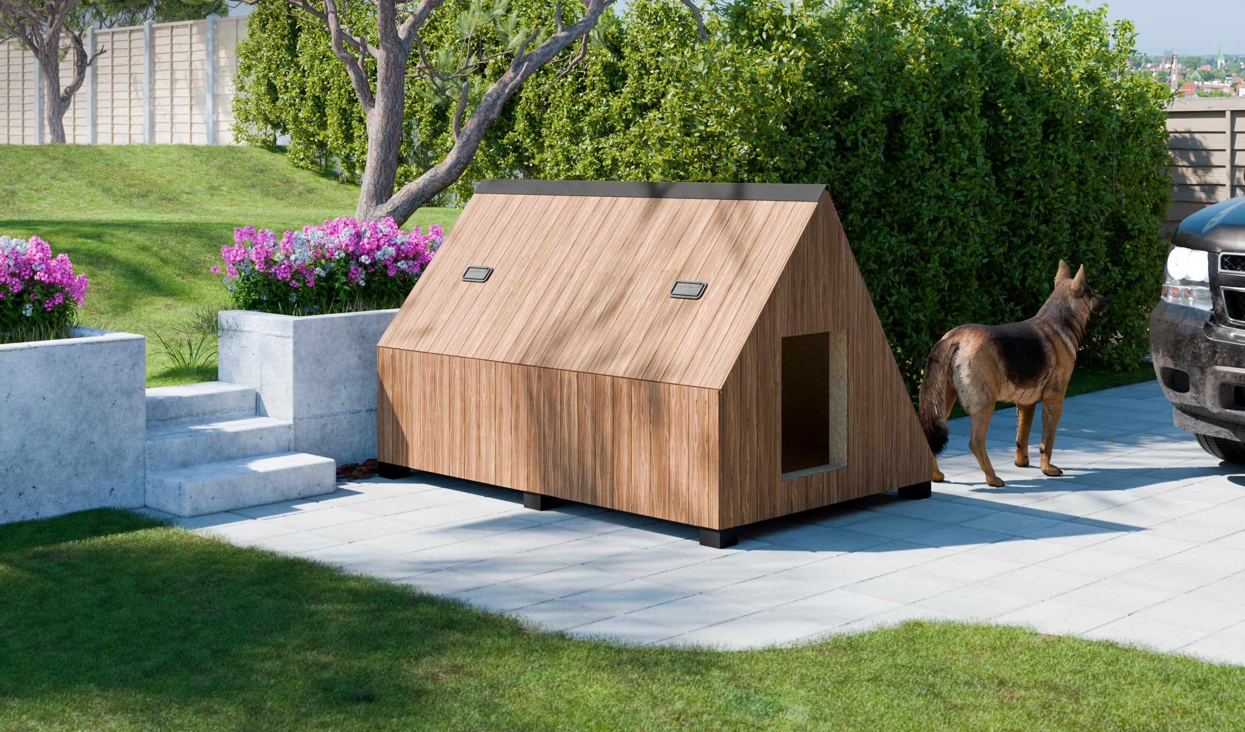 DIY Modern Insulated Dog House Plans PDF - Etsy