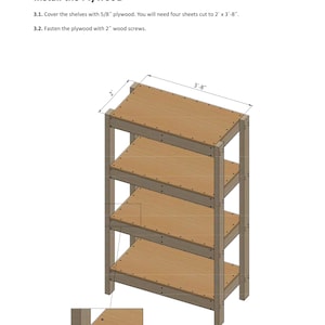 2x4 Garage Storage Shelves Plans (PDF) - Etsy
