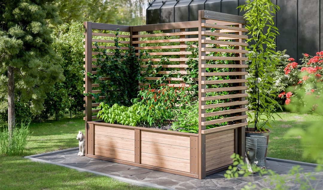 DIY Raised Garden Bed Plans With Trellis 3x6 (PDF) - Etsy