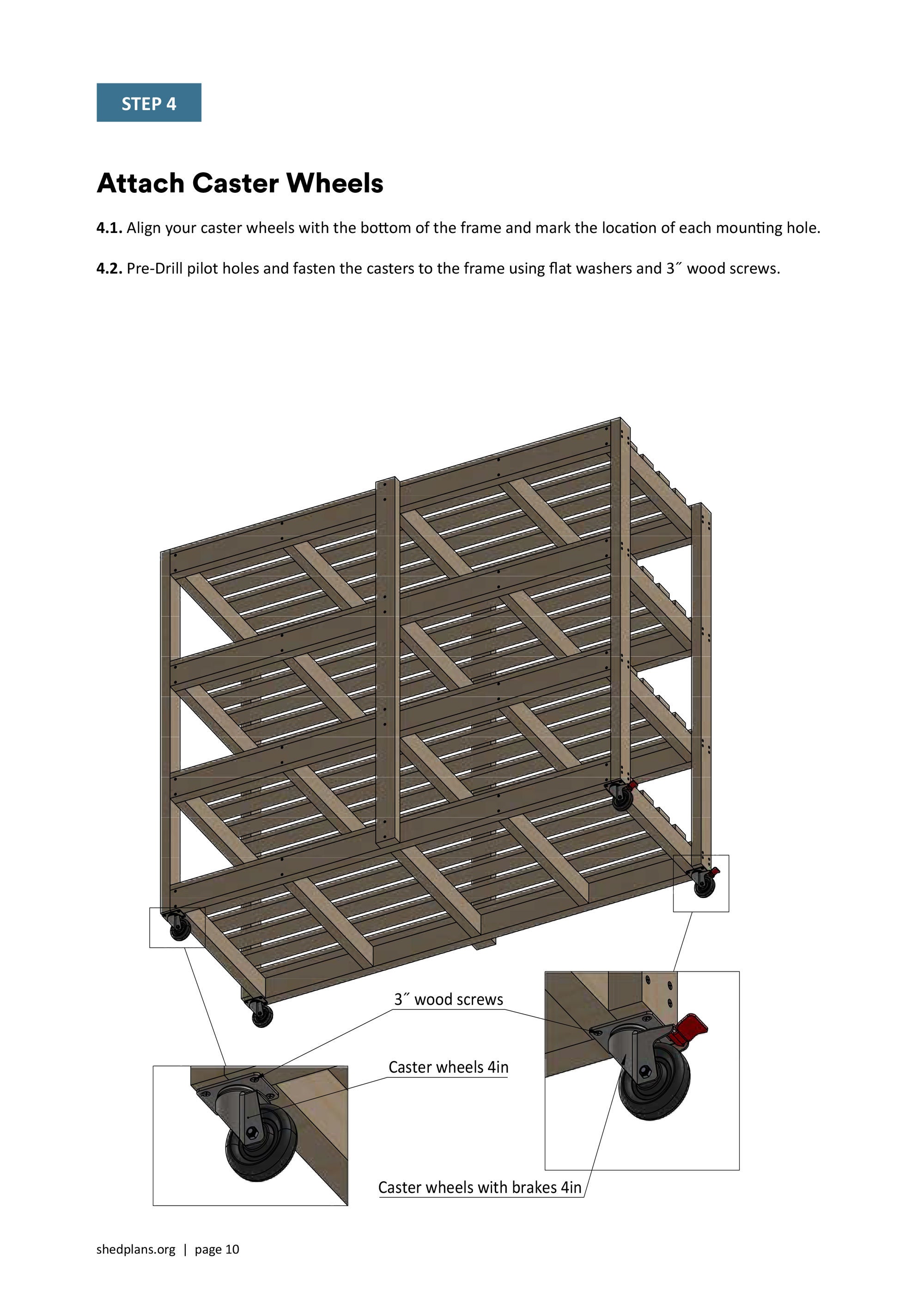 3x8 Movable Garage Shelves Plans PDF - Etsy