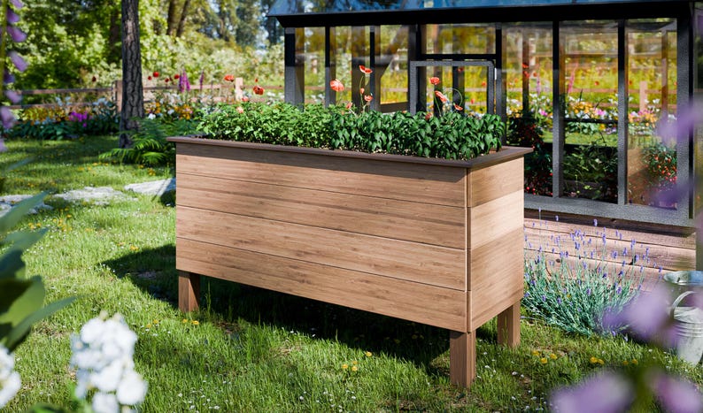 DIY Planter Box Plans - 2x6 Raised Garden Bed Construction Guide - Etsy