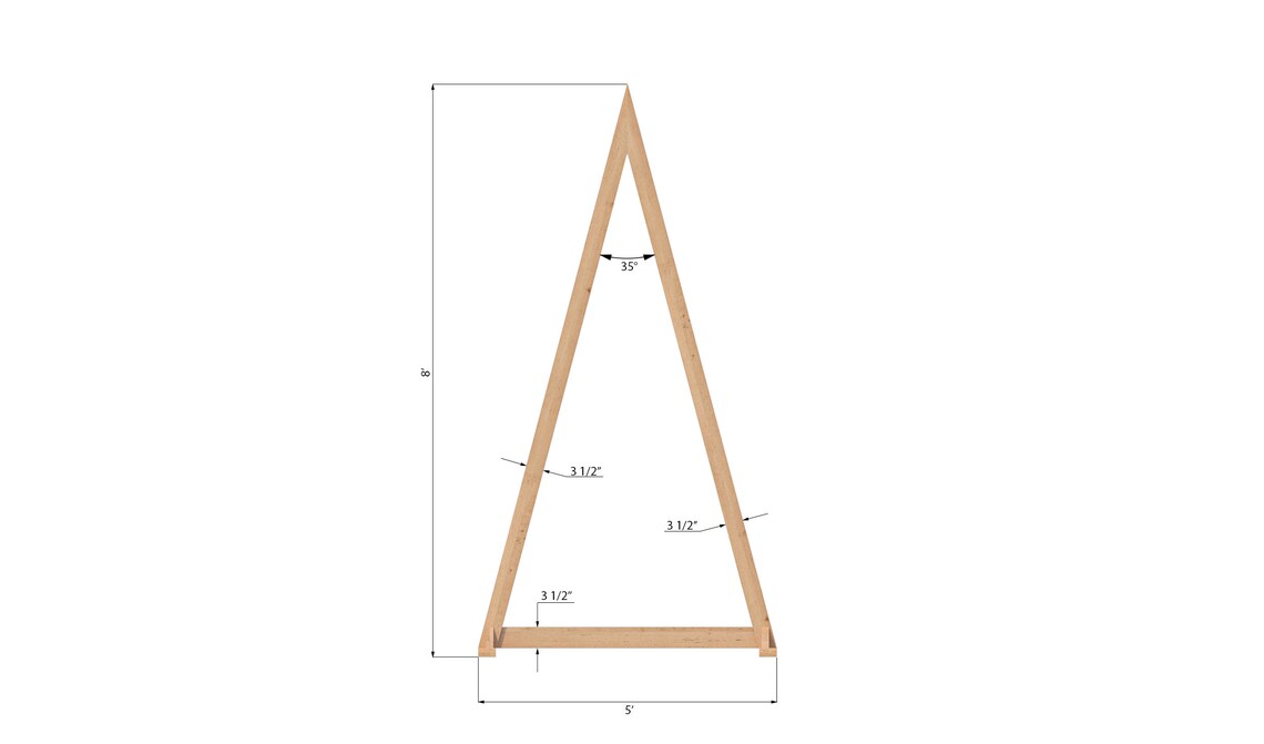 DIY Triangle Frame Wedding Arch Plans for Wedding Decoration PDF ...