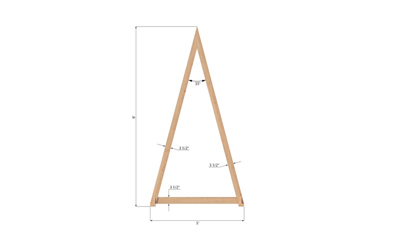 DIY Triangle Frame Wedding Arch Plans for Wedding Decoration PDF ...