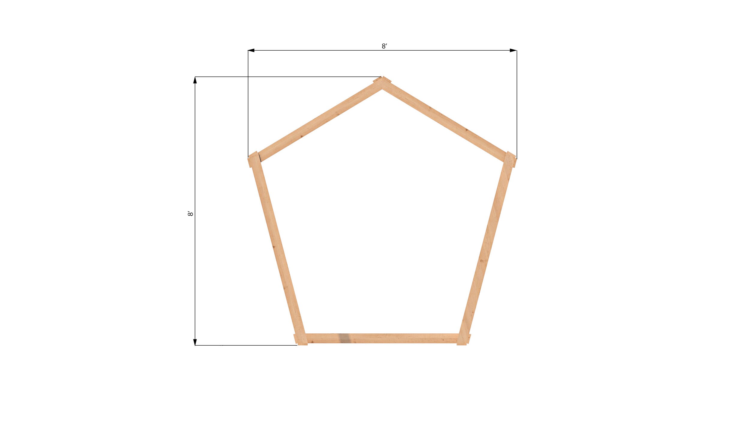 DIY Pentagon Frame Wedding Arch Plans for Wedding Decoration (PDF ...