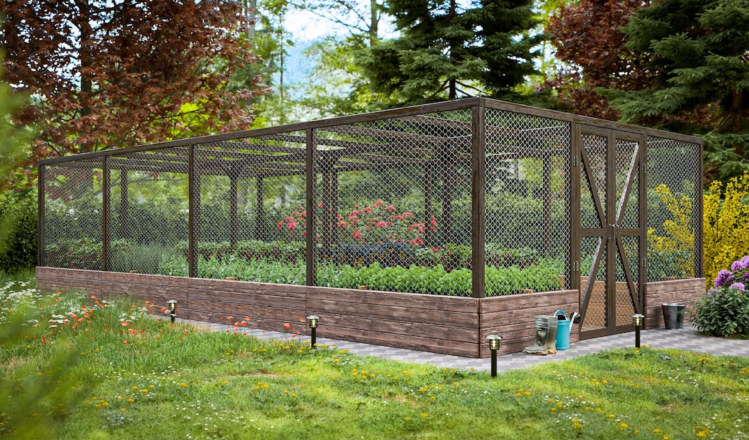 16x32 Raised Garden Bed Plans With Deer Fence - Large DIY Garden Beds ...