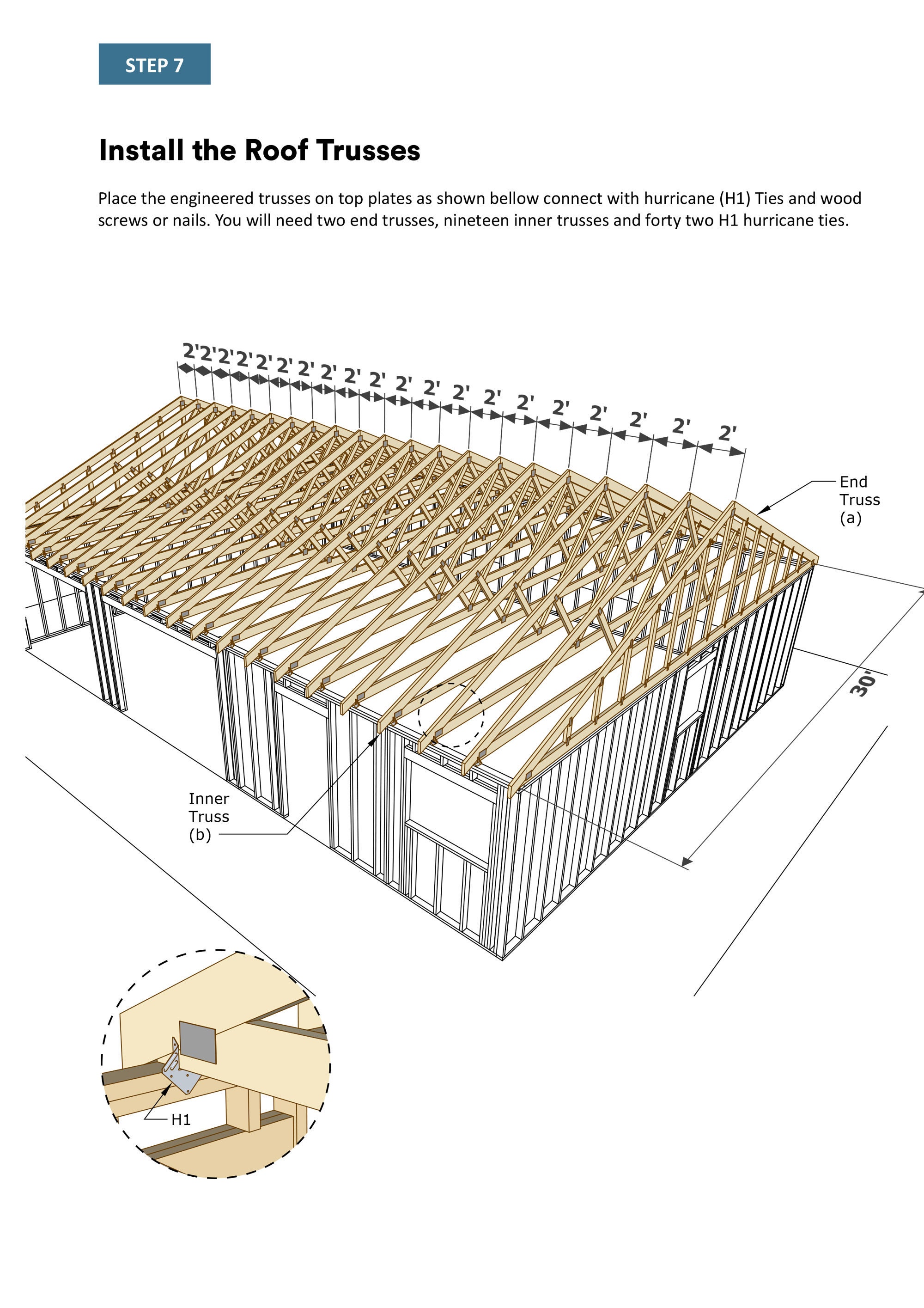 Shed Plans 30x40 DIY Double Garage Shed PDF - Etsy