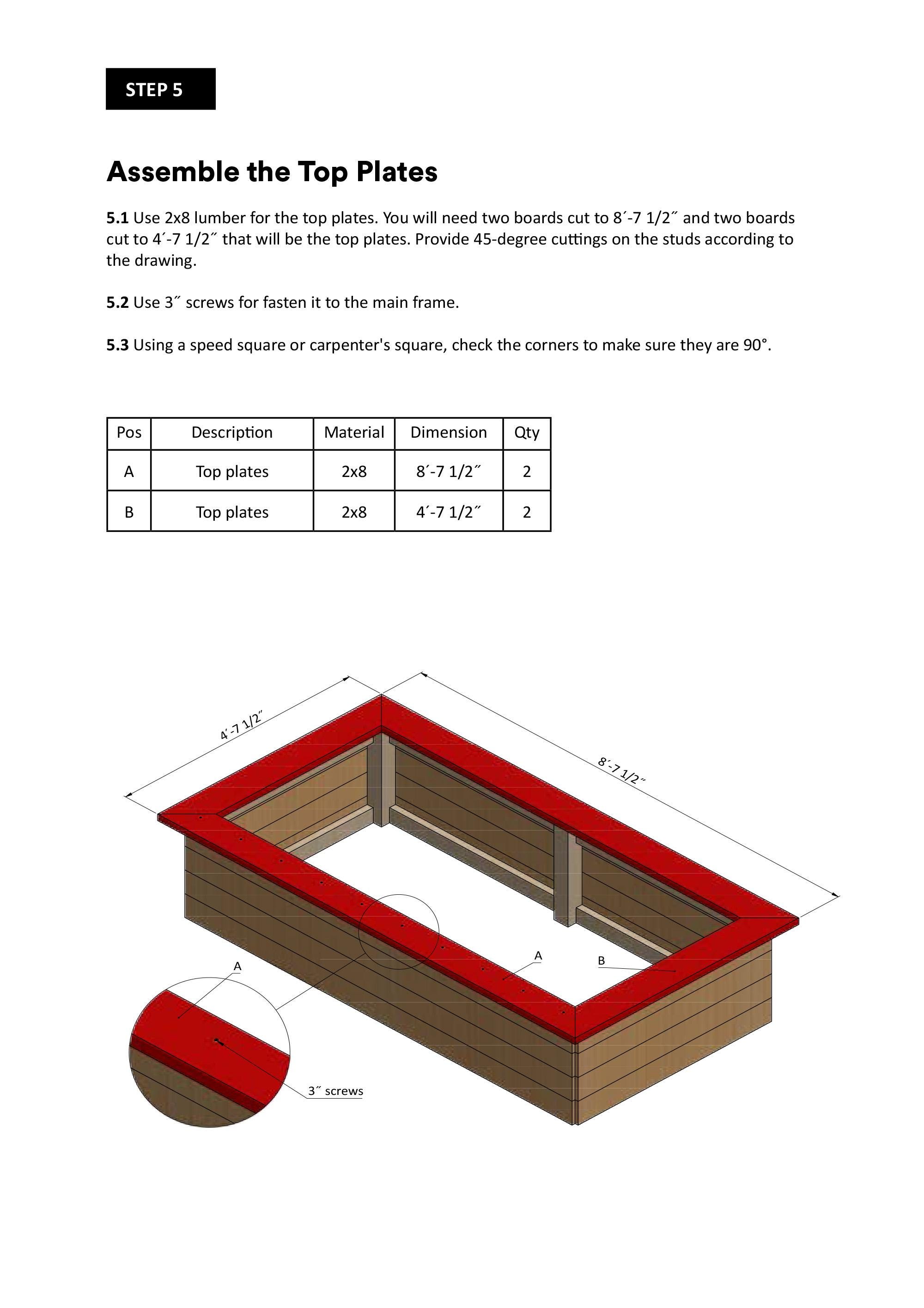 4x8 Raised Planter Box Plans PDF: DIY Garden Bed Assembly Guide - Etsy