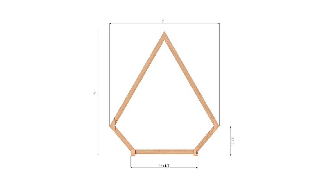 DIY Diamond Frame Wedding Arch Plans for Wedding Decoration - Etsy