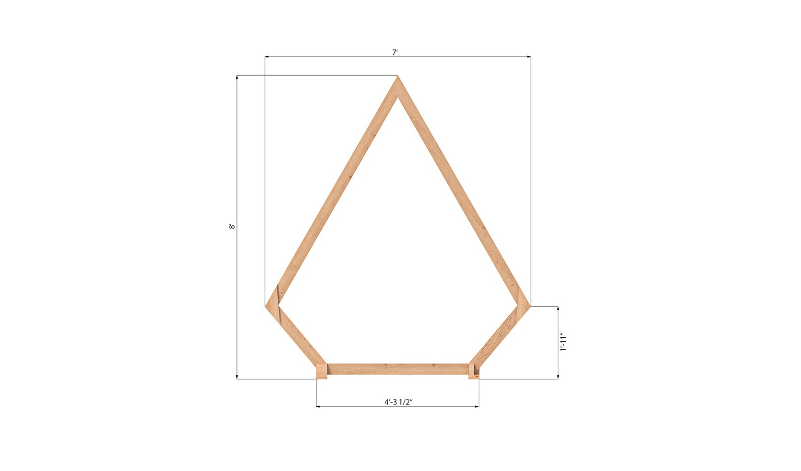 DIY Diamond Frame Wedding Arch Plans for Wedding Decoration (PDF ...