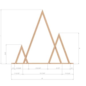 DIY Triple Triangle Frame Wedding Arch Plans (PDF Instructions) - Etsy