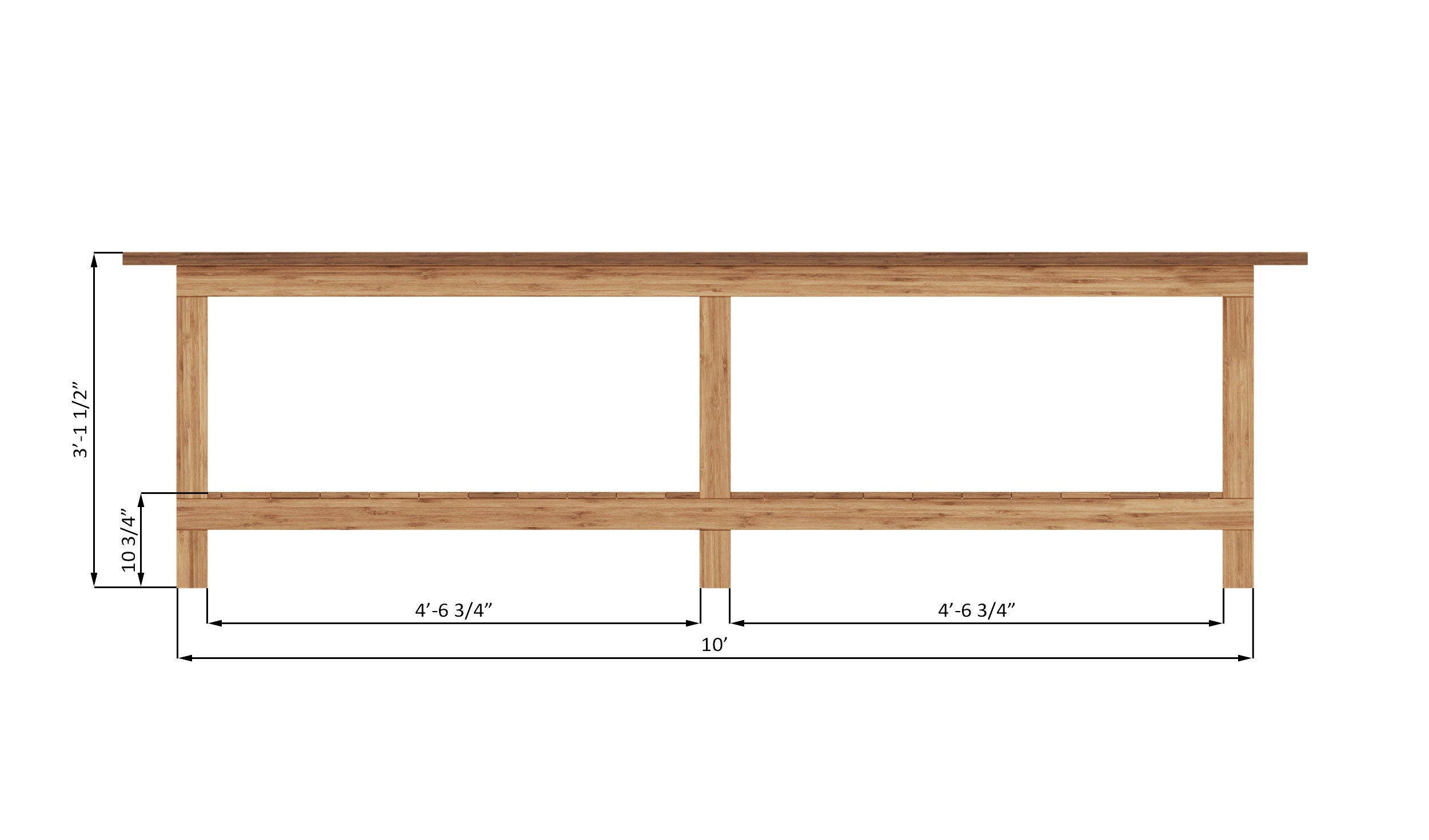 10x3 DIY Heavy Duty Workbench Plans Digital PDF Download - Etsy