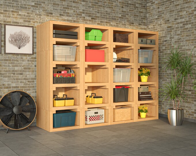 Simple DIY Cubby Storage Project Plans, Step-by-step Downloadable ...