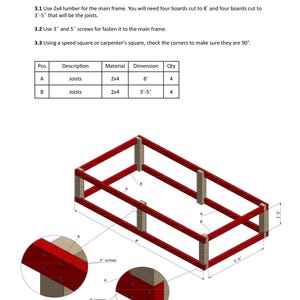 4x8 Raised Planter Box Plans PDF: DIY Garden Bed Assembly Guide - Etsy
