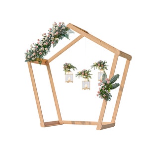 DIY Pentagon Frame Wedding Arch Plans for Wedding Decoration (PDF ...