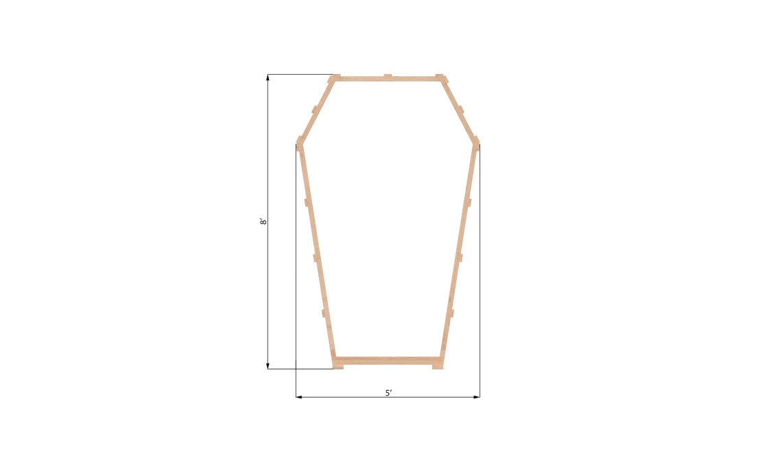 DIY Coffin Frame Wedding Arch Plans for Wedding Decoration - Etsy