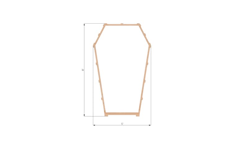 DIY Coffin Frame Wedding Arch Plans for Wedding Decoration (PDF ...