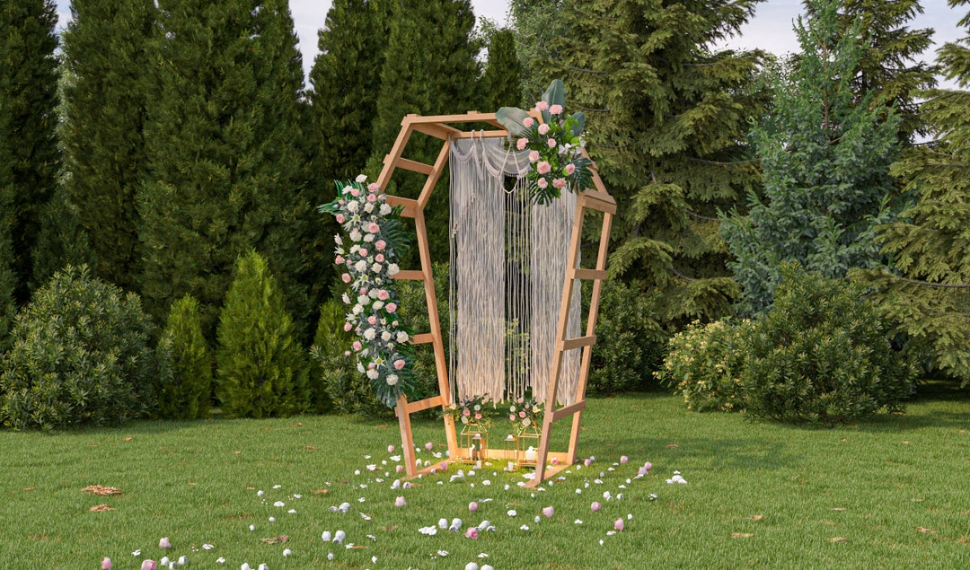DIY Coffin Frame Wedding Arch Plans for Wedding Decoration (PDF ...