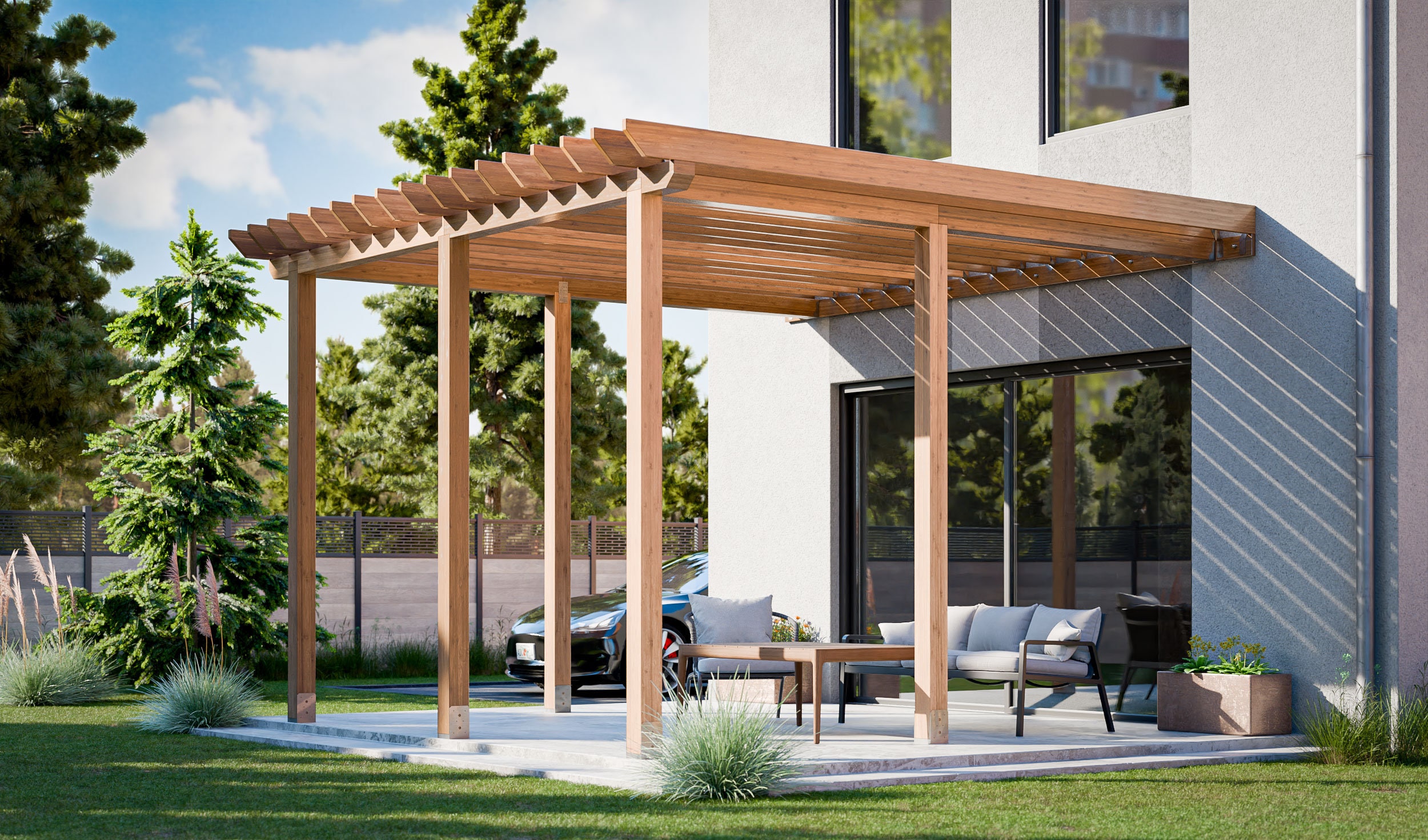 Planos de pérgola con techo (PDF) - Plano de pérgola de jardín DIY - Etsy España