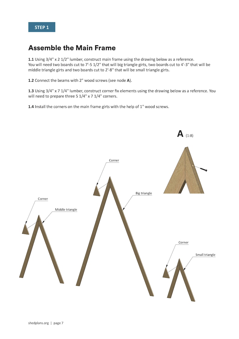 DIY Triple Triangle Frame Wedding Arch Plans (PDF Instructions) - Etsy