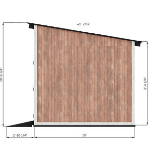 10x12 DIY Backyard Lean to Storage Shed Plans PDF - Etsy