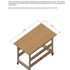 Folding Workbench Plans – Digital PDF Download - Etsy